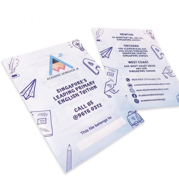 Plastic folder printing in Singapore l Vivopress Corporation