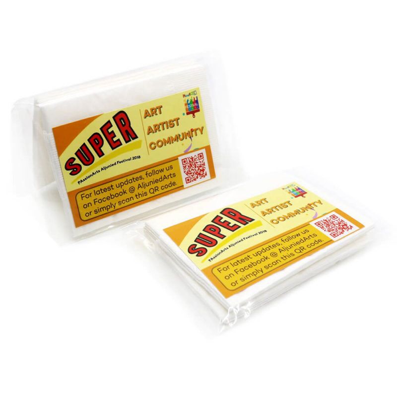 Custom Tissue Packets In SG With Advertisement Printing