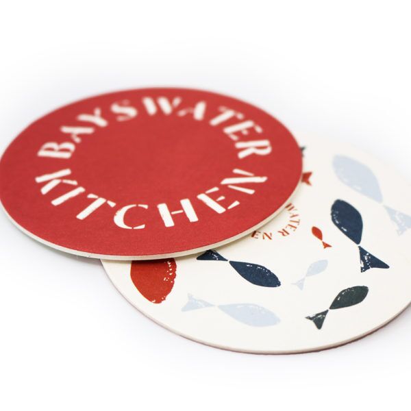 Custom Absorbent Pulpboard Coasters Printing in Singapore