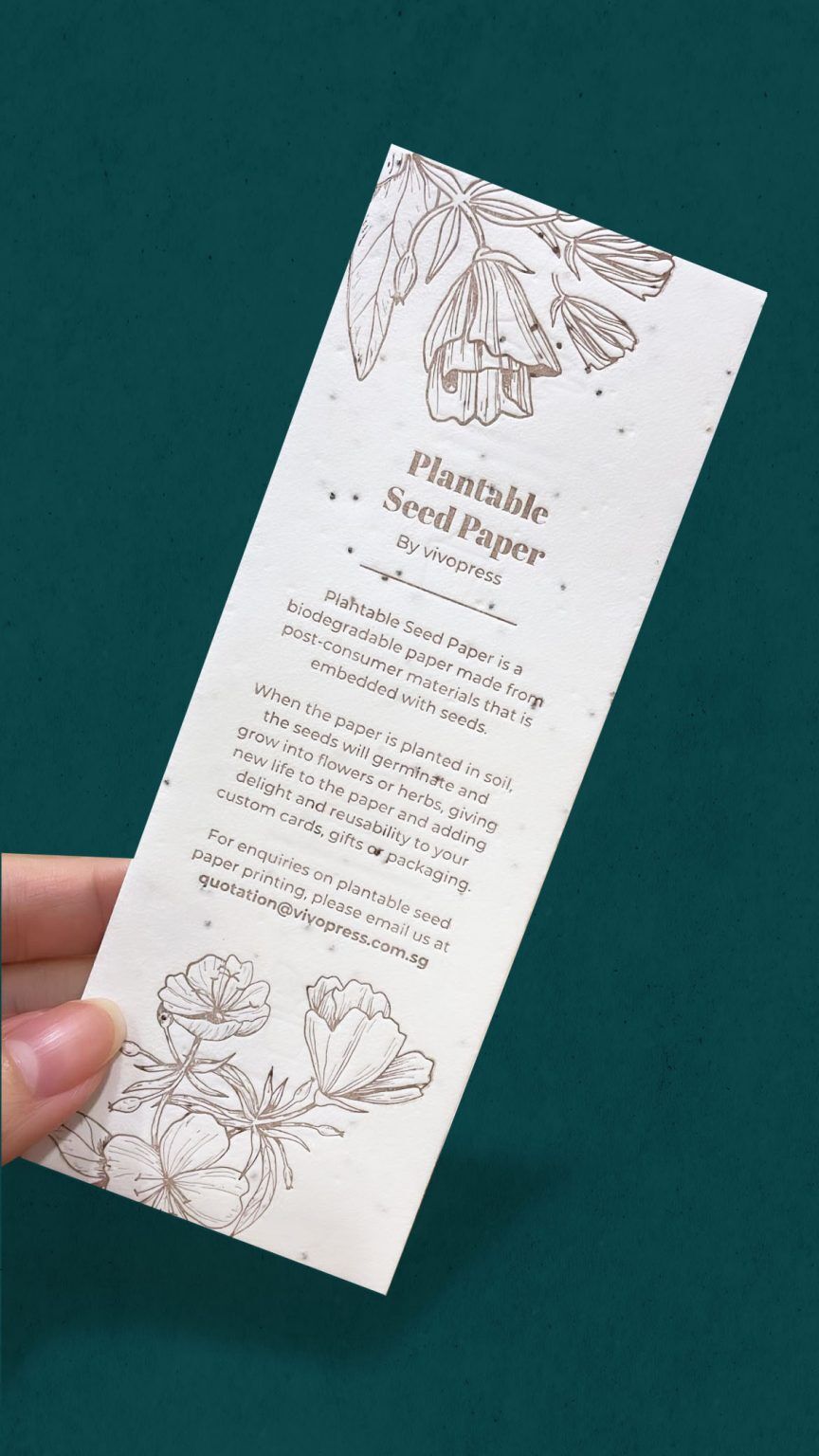 Custom Seed Paper Printing Singapore